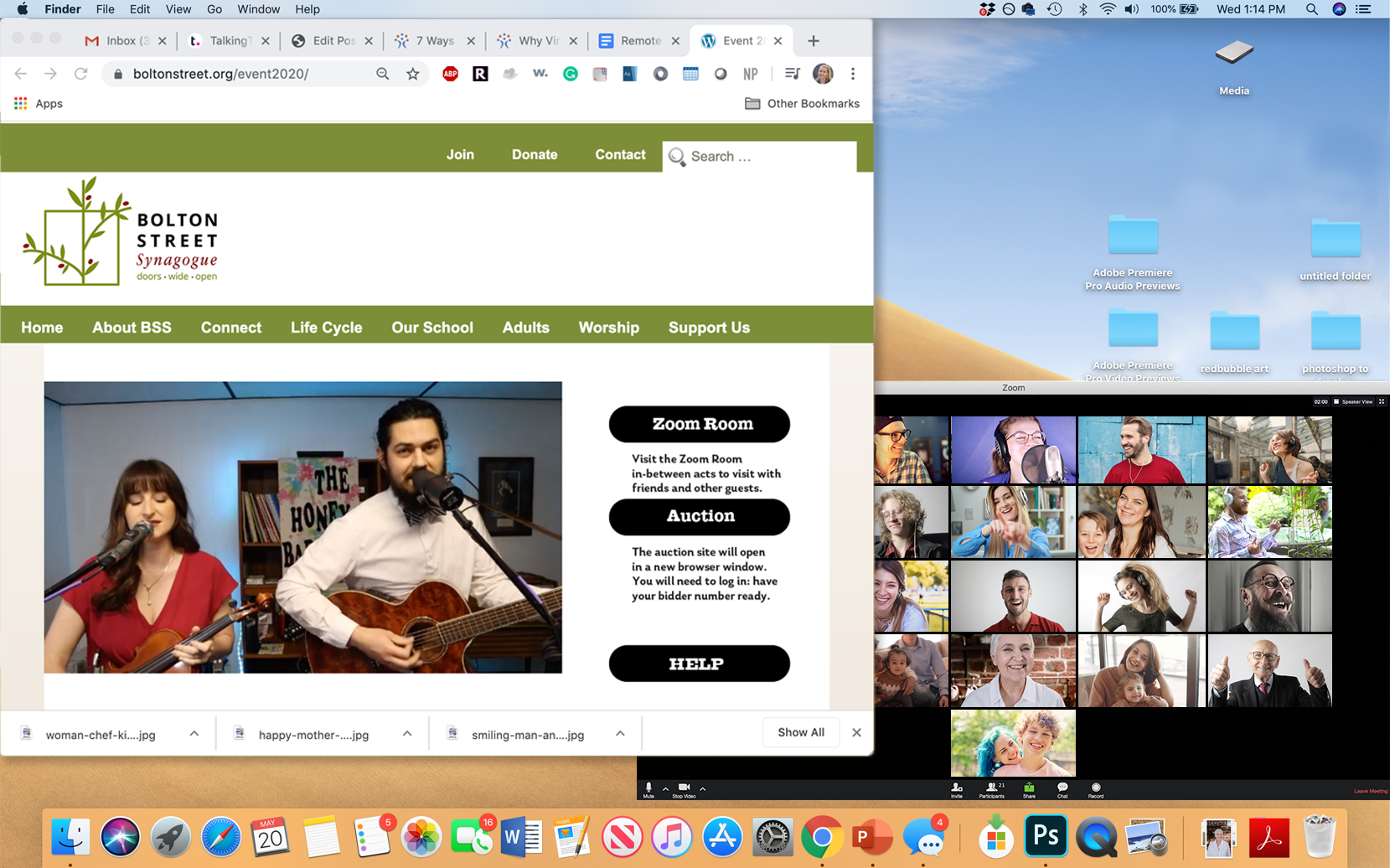 Bolton St. Synagogue Virtual Gala and Auction - TalkingTree Creative